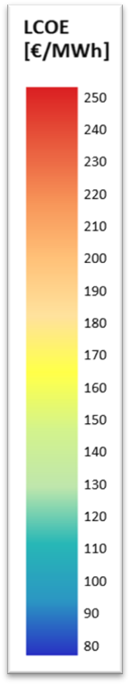 Floating Wind LCOE Map